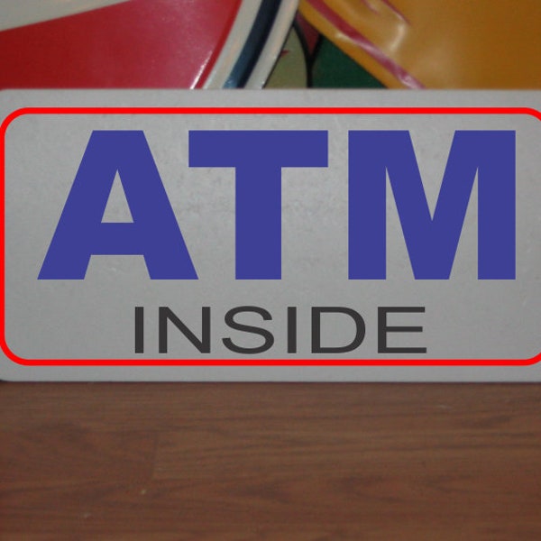 Atm Sign - Etsy