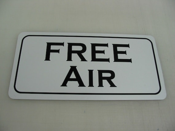 FREE AIR Metal Sign for Gas Station - Etsy