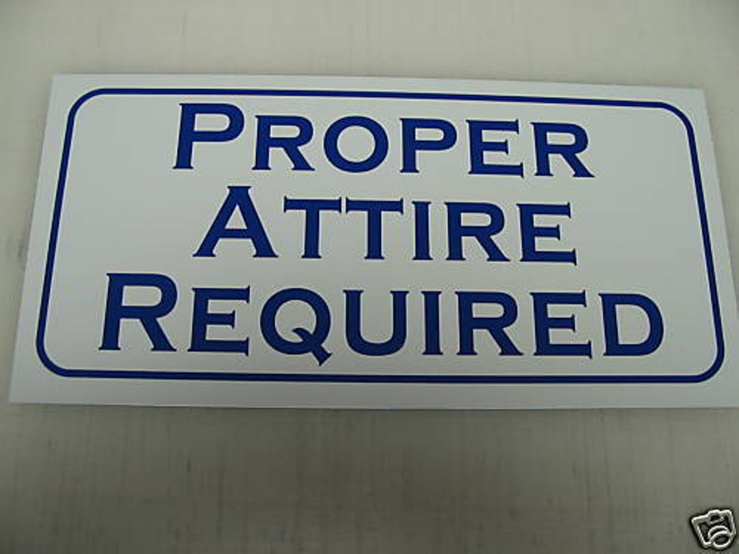 Proper Attire Required Metal Sign for Golf Course Club - Etsy