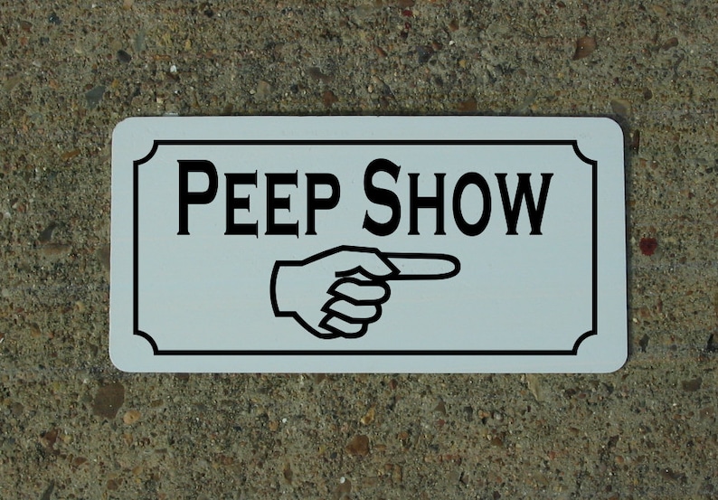 PEEP SHOW Metal Sign - Etsy