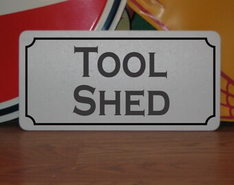 Metal Tool Shed Sign - Etsy