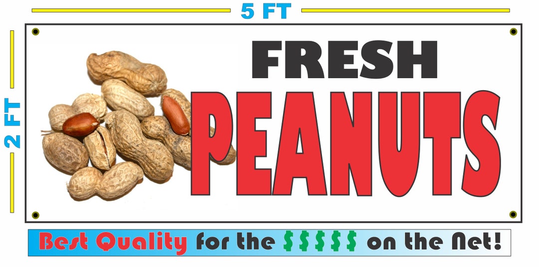 FRESH PEANUTS Banner Sign - Etsy