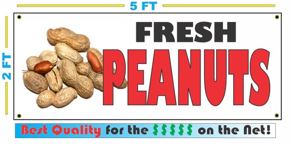 FRESH PEANUTS Banner Sign | Etsy