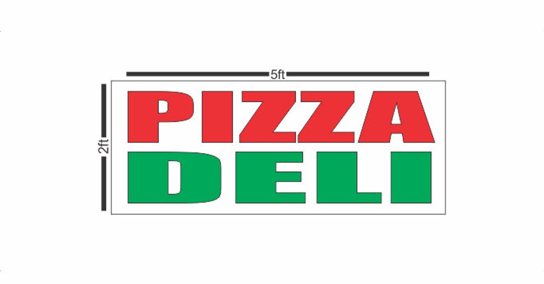 Pizza Deli Banner Sign - Etsy