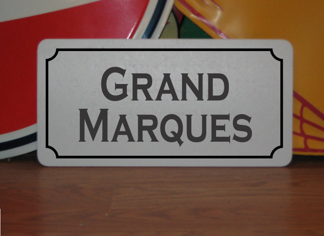 GRAND MARQUES Metal Sign for Wine Farm Vineyard Home Restaurant Bar - Etsy