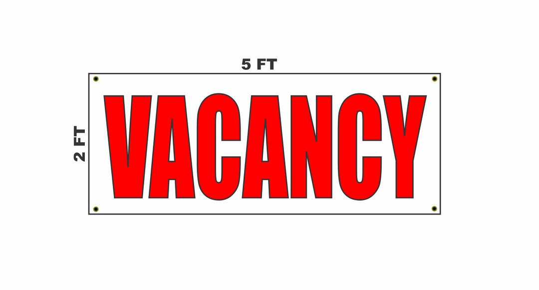 Vacancy Banner Sign Hotel Motel Apartment - Etsy