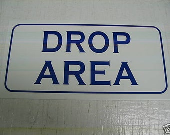 Golf Drop Area Sign - Etsy