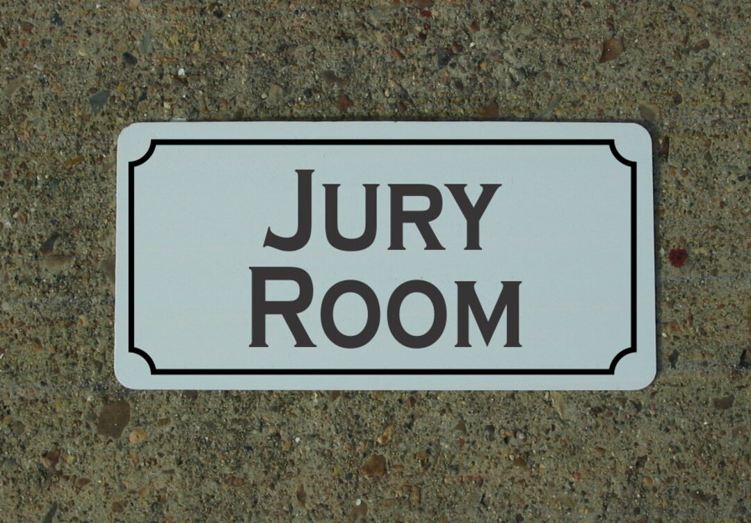 JURY ROOM Metal Sign for Court Room or House - Etsy