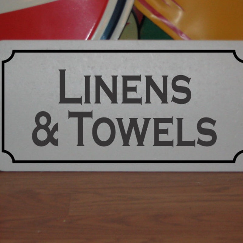 Linen Closet Sign - Etsy