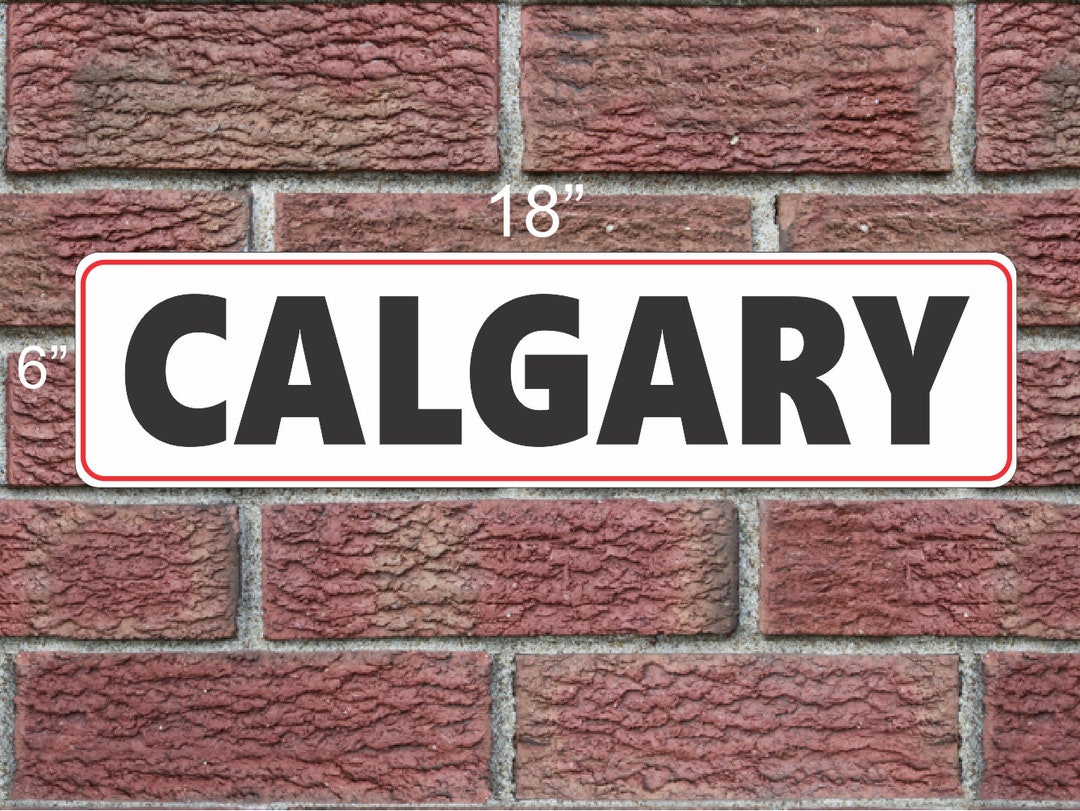 CALGARY Metal Sign - Etsy