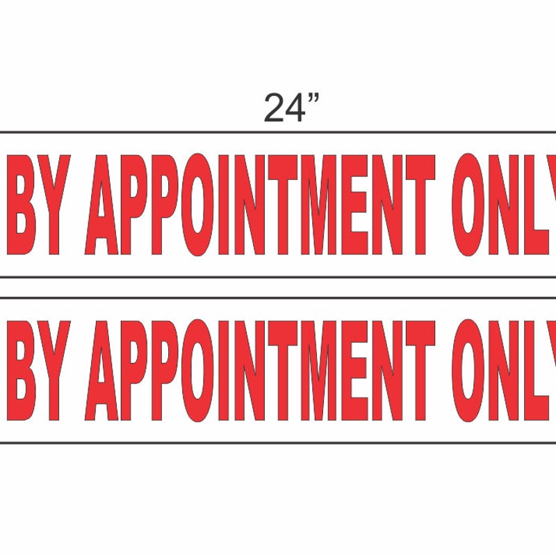 By Appointment Only Sign - Etsy