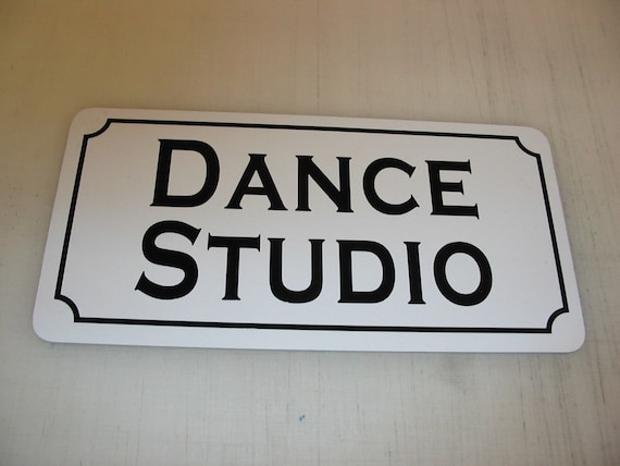 DANCE STUDIO Vintage Style Metal Sign | Etsy