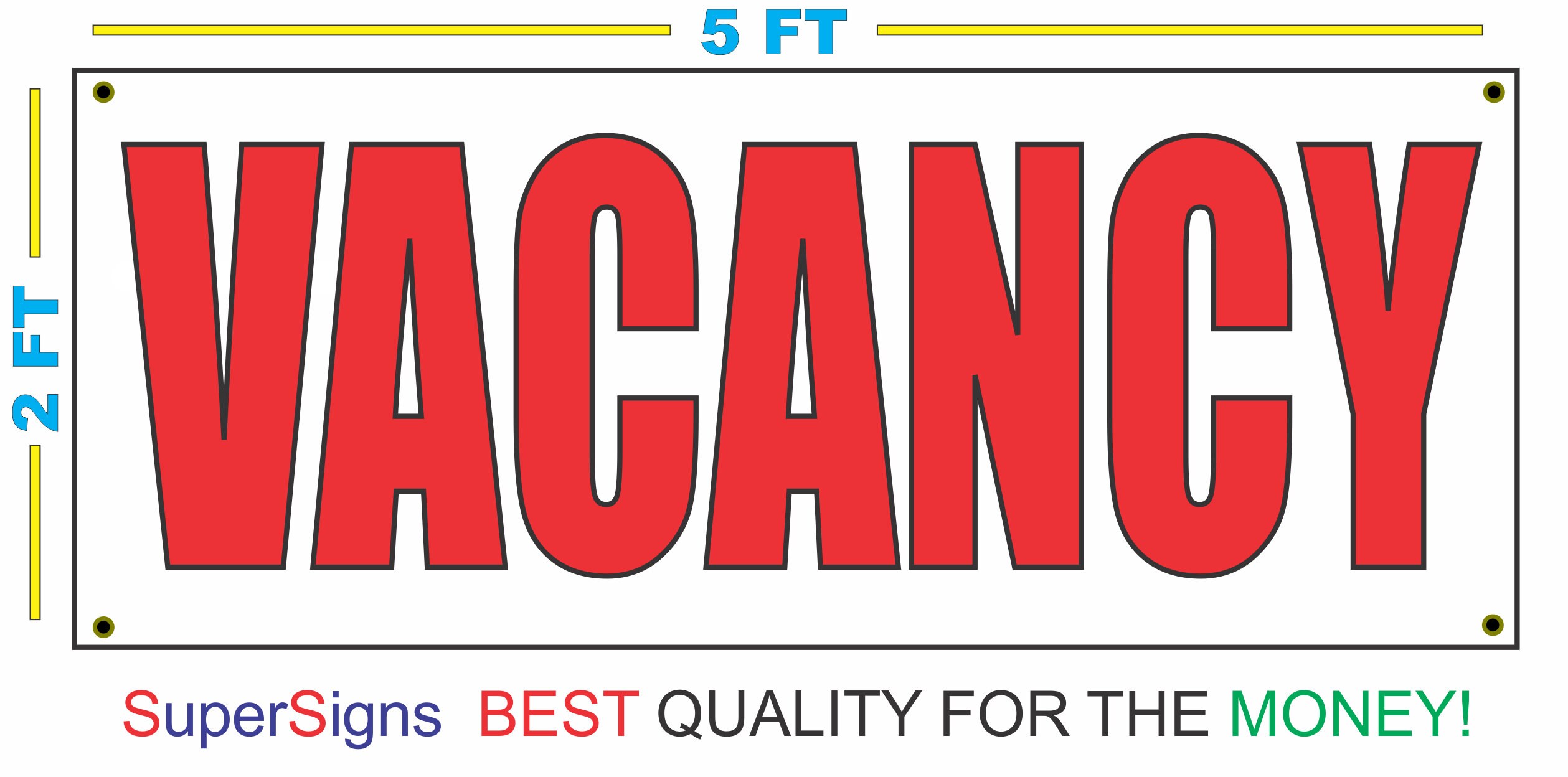 Vacancy Banner Sign Hotel Motel Apartment - Etsy UK