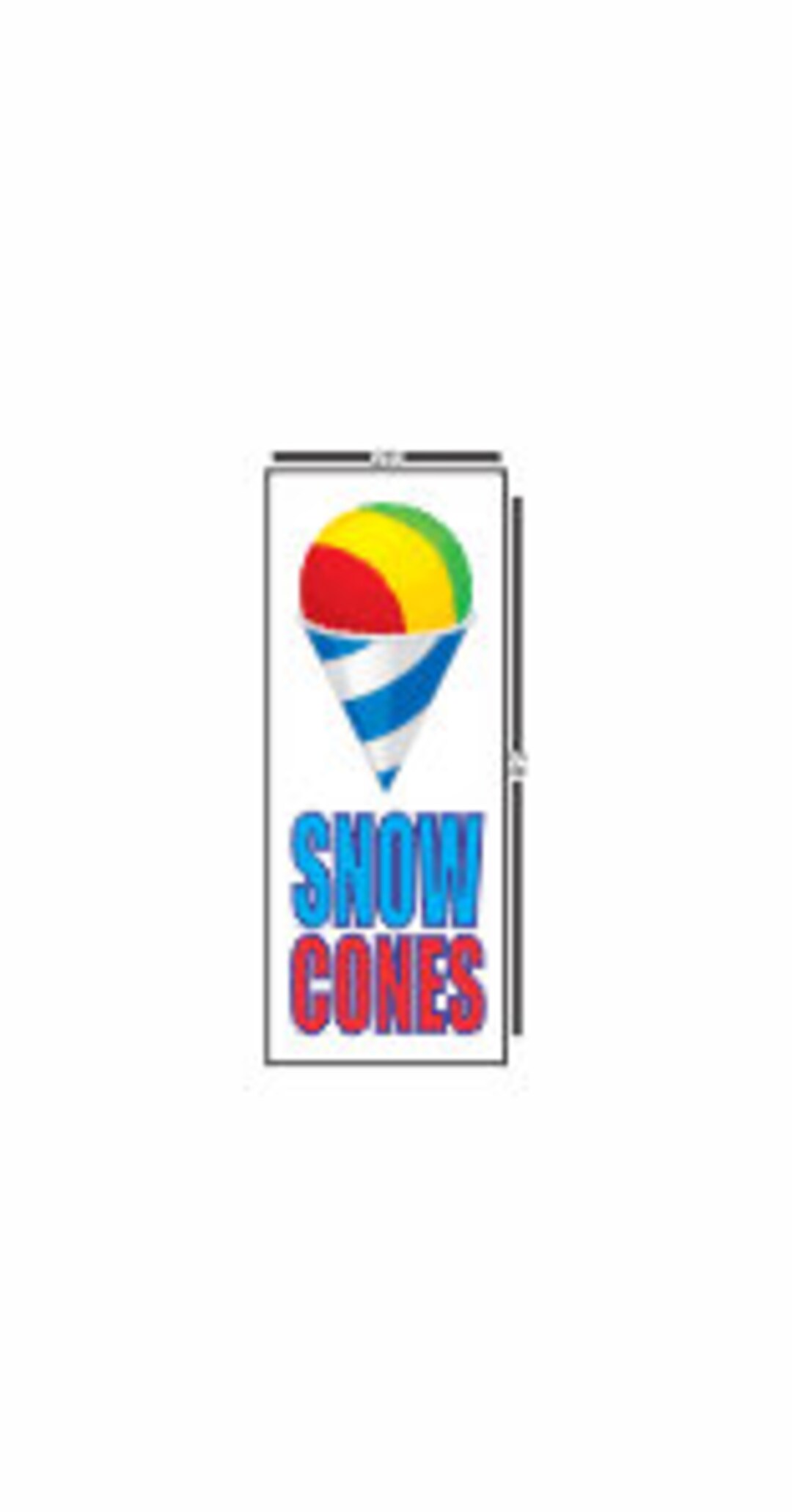 Sno Cones VERTICAL Banner Sign Snow - Etsy