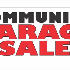 Community Garage Sale Banner Sign - Etsy