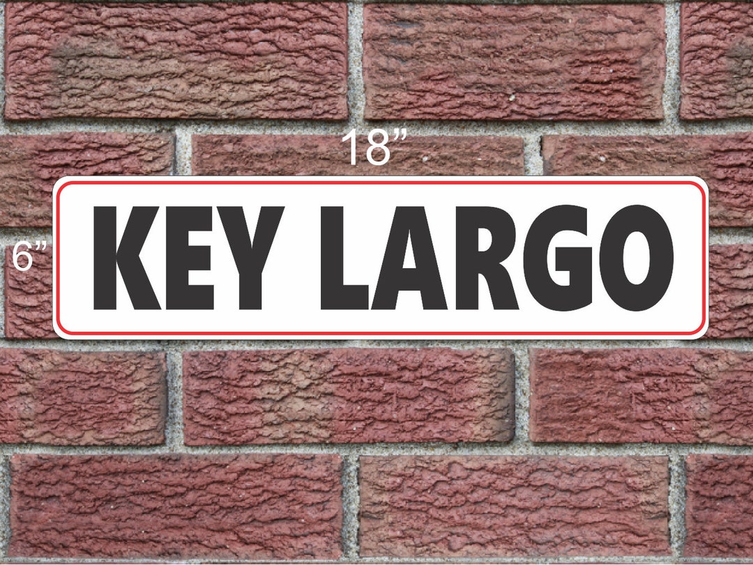 KEY LARGO Metal Sign - Etsy