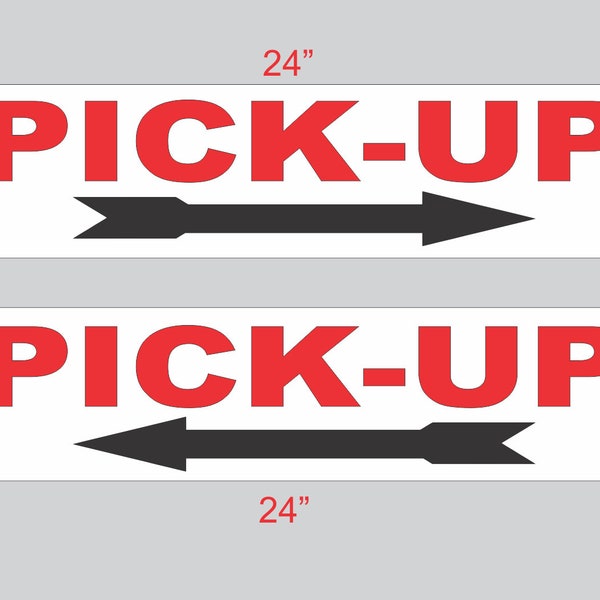 Pick up Arrow Sign - Etsy