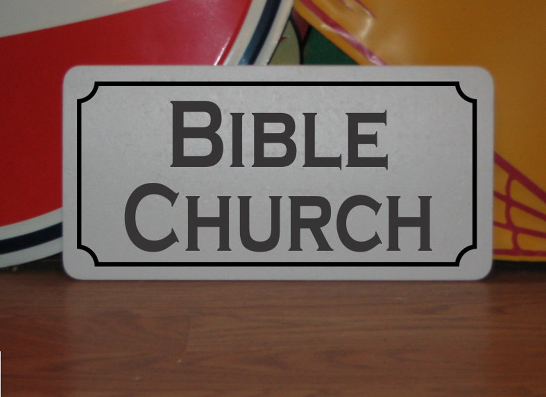 BIBLE CHURCH Metal Sign for Church Sunday School Study - Etsy
