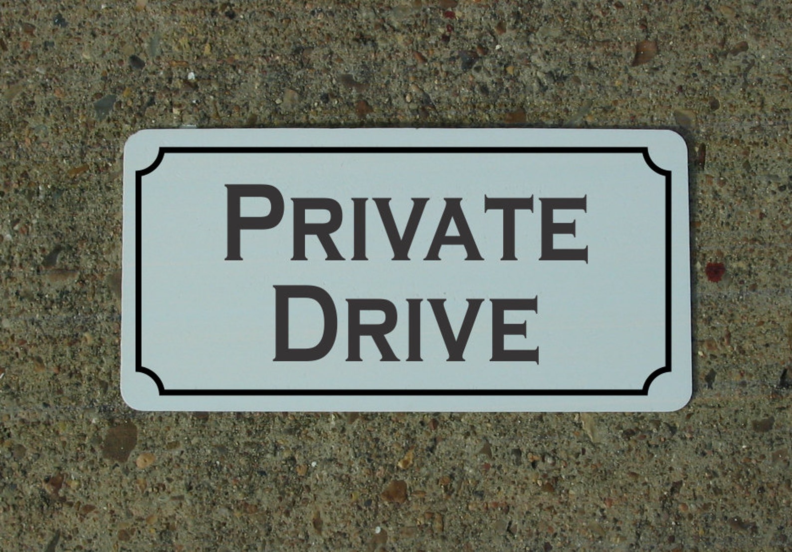 PRIVATE DRIVE Metal sign | Etsy