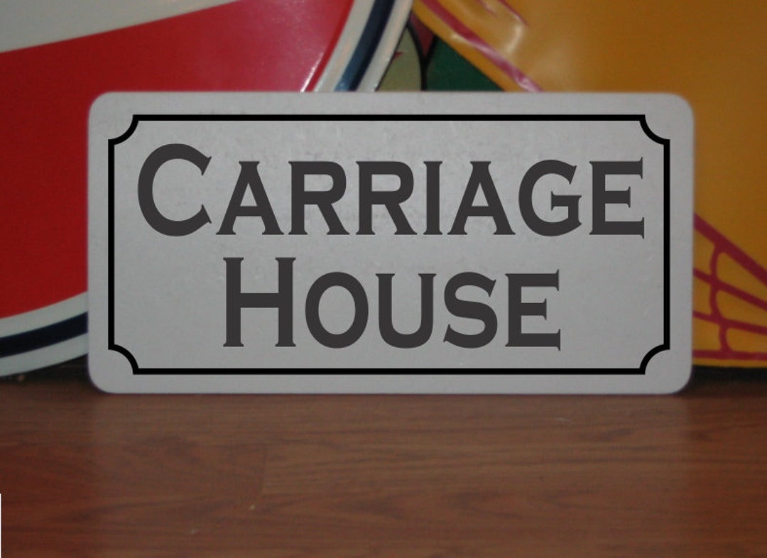 Carriage House Metal Sign for Farm Ranch Barn - Etsy
