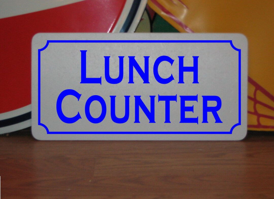 LUNCH COUNTER Metal Sign for Vintage Diner or Store - Etsy