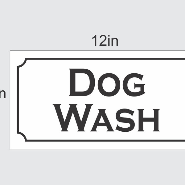 Dog Wash Sign - Etsy