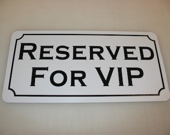 Vip Reserved Sign | Etsy
