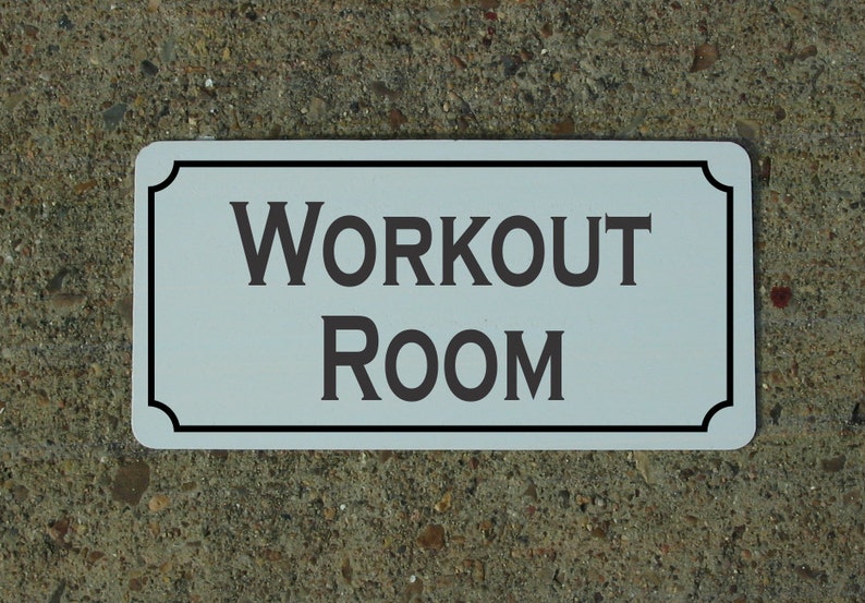 WORKOUT ROOM Metal Sign for Home Gym Hotel Motel - Etsy