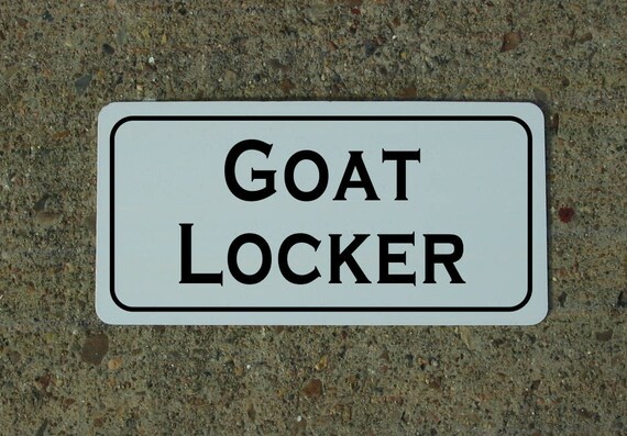 GOAT LOCKER Sign for Navy Military Room Us USA American Chief | Etsy