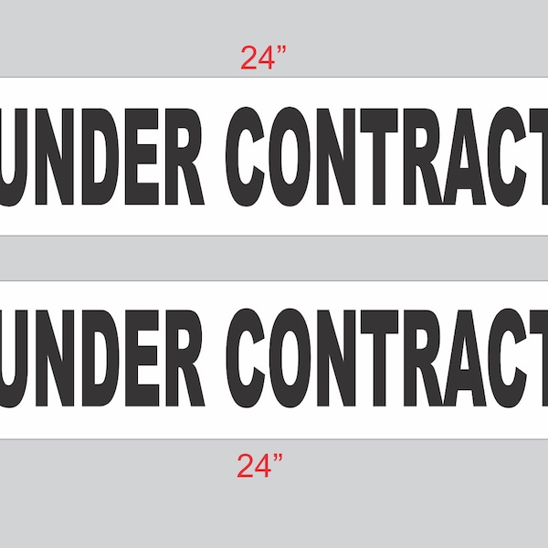 Magnetic Under Contract Sign - Etsy Australia
