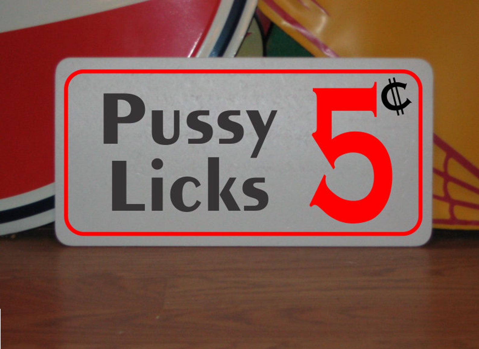 Pussy Licks 5 Cent Metal Sign Bdsm S&M Sex Decor Mistress - Etsy