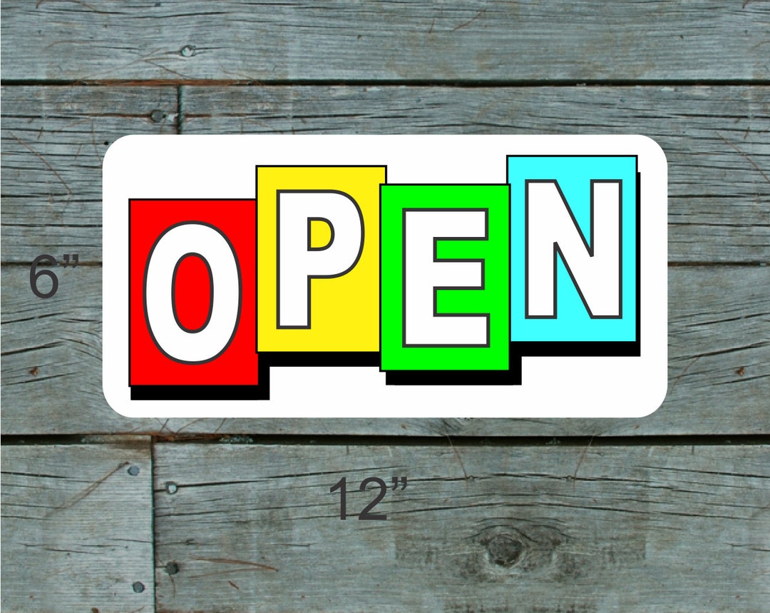 OPEN METAL SIGN Retro Vintage Design Decor - Etsy