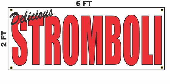 STROMBOLI Banner Sign | Etsy
