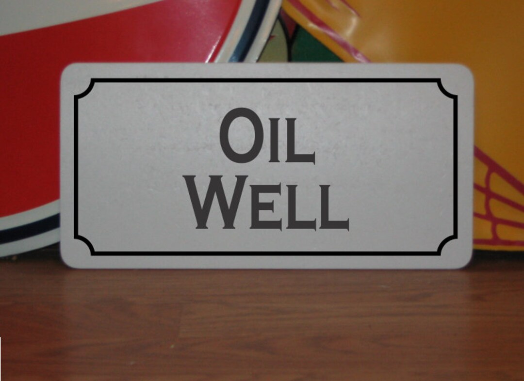 Oil Well Metal Sign - Etsy
