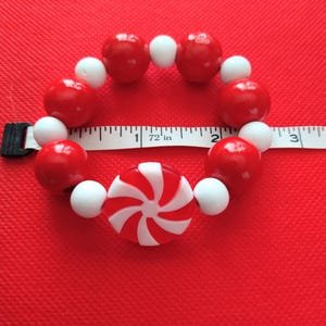 Peppermint Napkin Rings,christmas Napkin Rings,peppermint Decor,holiday Napkin Rings,beaded ...