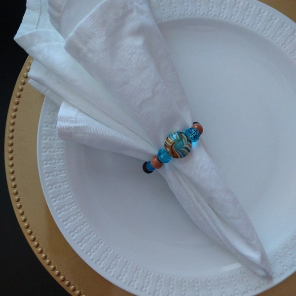 Beaded Napkin Ring - Etsy