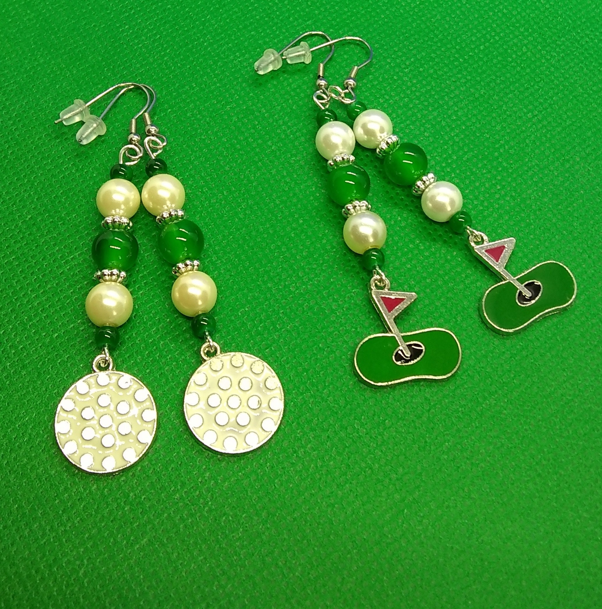 Golf Earrings Golf Jewelry Golf Lover Earrings Golf Lover | Etsy
