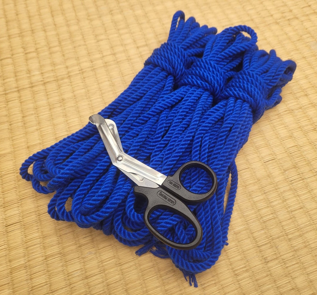 Shibari Rope Bamboo Electric Blue 8 Meter 26ft Vegan Friendly