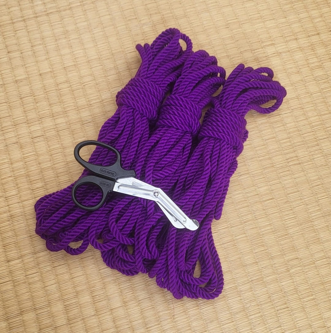 Shibari Rope. Bamboo ‘violet’. 8 Meter (26ft) Vegan-friendly Handmade ...