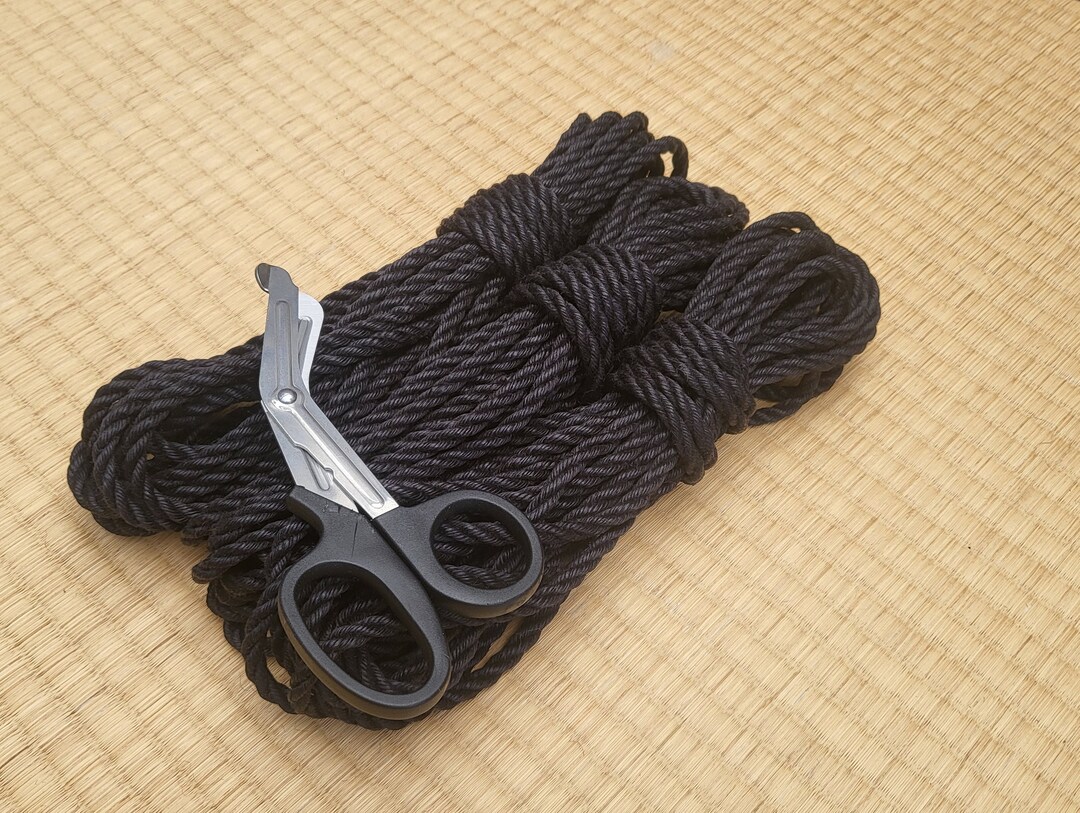 Shibari Rope. 1 Ply 'raven Black - Fully Treated' Tossa Jute. 8 Meter ...