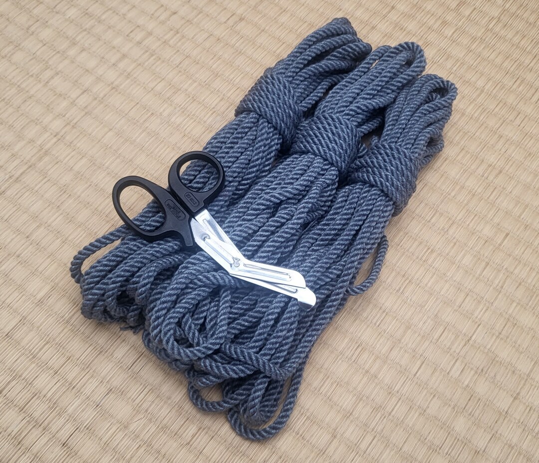 Shibari Rope. Bamboo ‘cloud Grey’. 8 Meter (26ft) Vegan-friendly ...