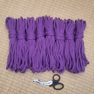 Shibari Rope. Bamboo lavender. 8 Meter 26ft Vegan-friendly Handmade ...