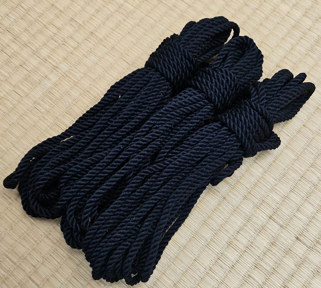 Black Mulberry Silk Shibari Rope - 100% Genuine Silk - Etsy