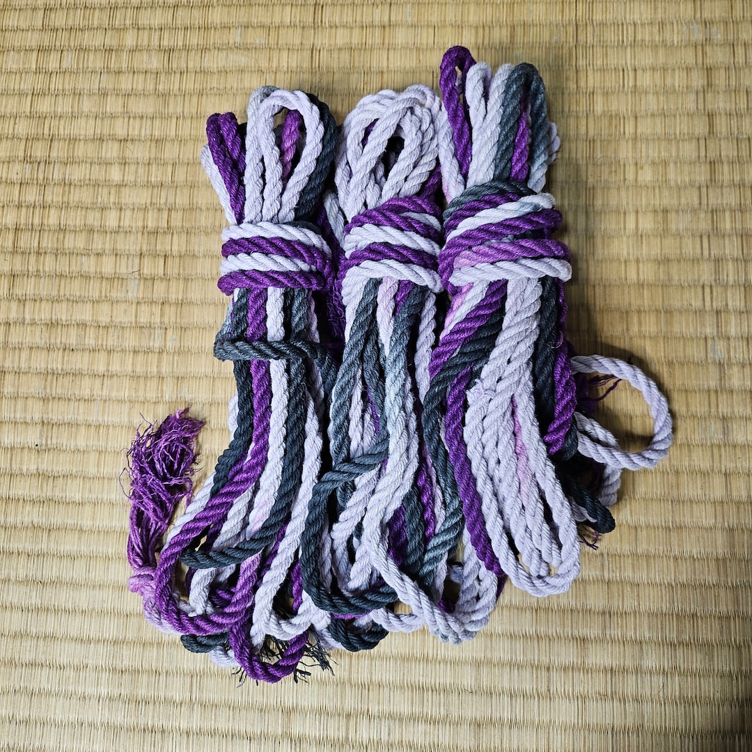 SECONDS Hemp Rope. chunky Kyrins' 8 Meter 26ft 8mm Diameter. Vegan ...