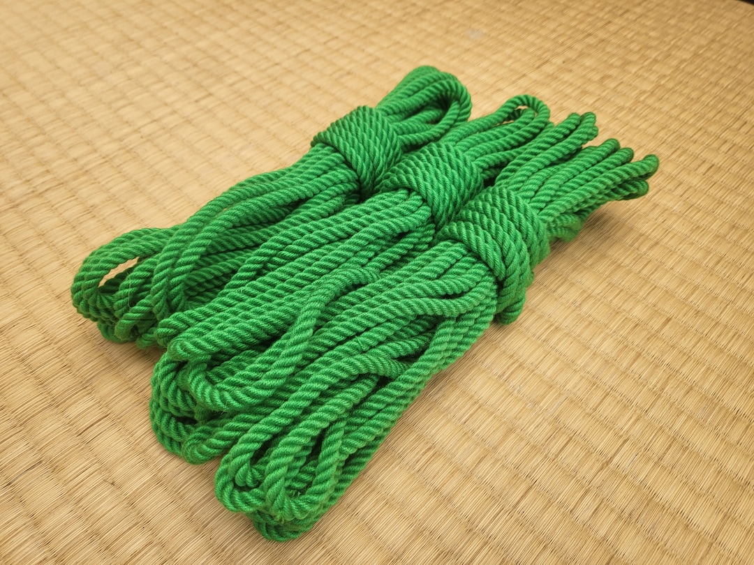 Shibari Rope. Bamboo ‘emerald'. 8 Meter (26ft) Vegan-friendly Handmade ...