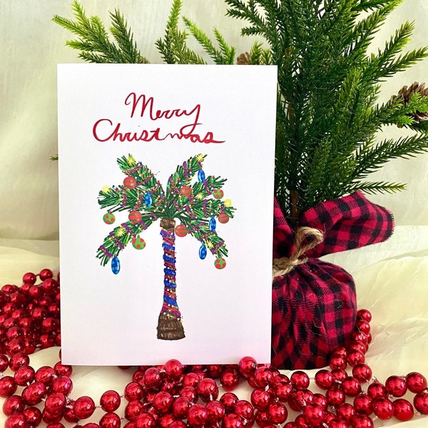 Tropical Christmas Card - Etsy