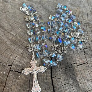 Catholic Rosary Butterfly ~ Catholic Rosary Made With Iridescent ...