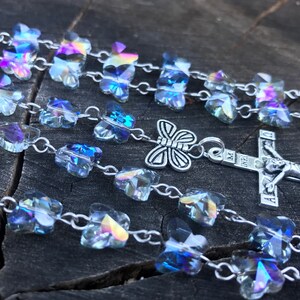 Catholic Rosary Butterfly ~ Catholic Rosary Made With Iridescent ...