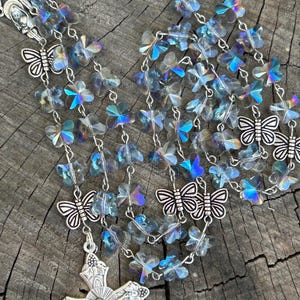 Catholic Rosary Butterfly ~ Catholic Rosary Made With Iridescent ...