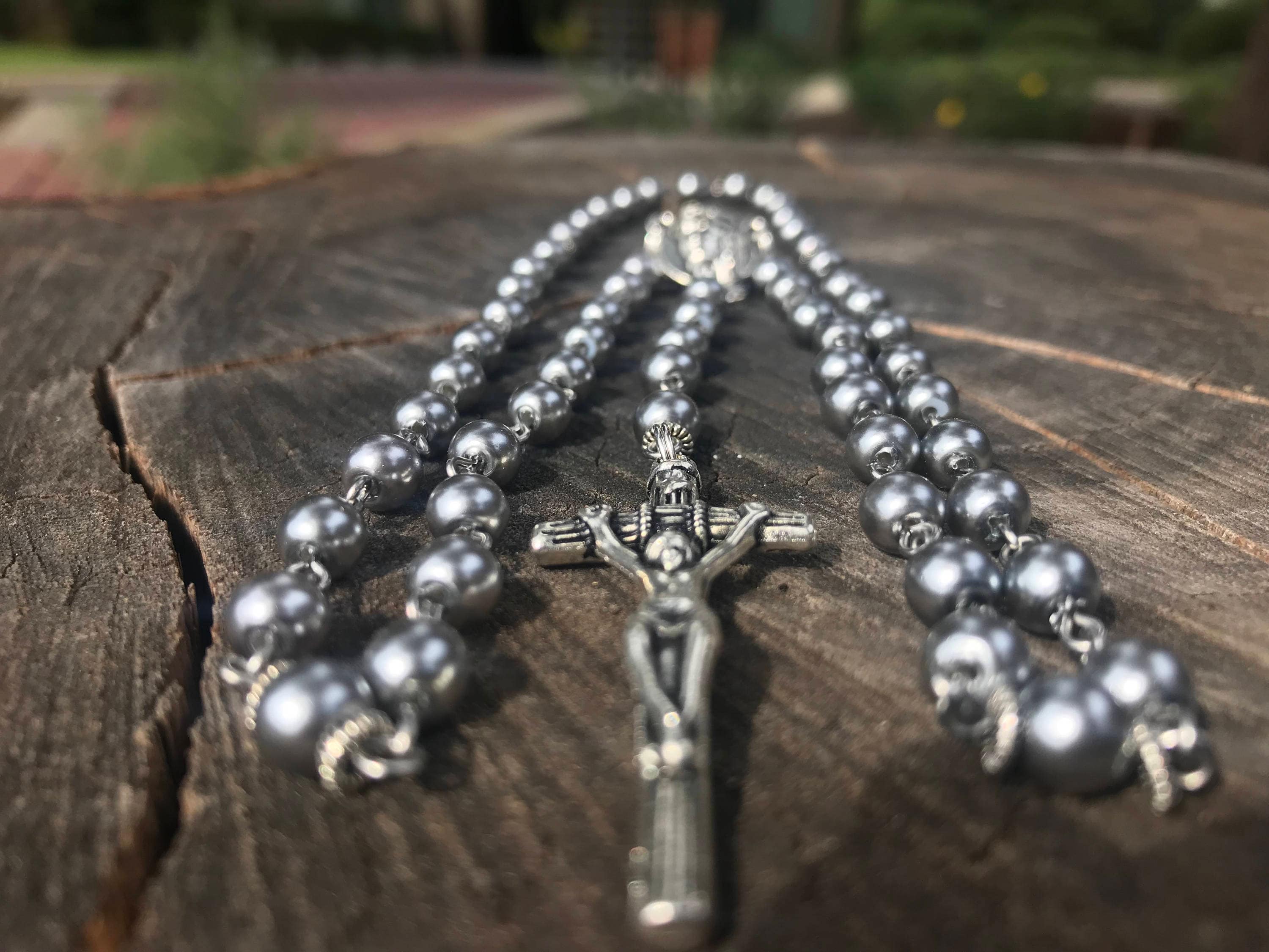 Men's Catholic Rosary Beads Manly Rosary Man Rosary - Etsy